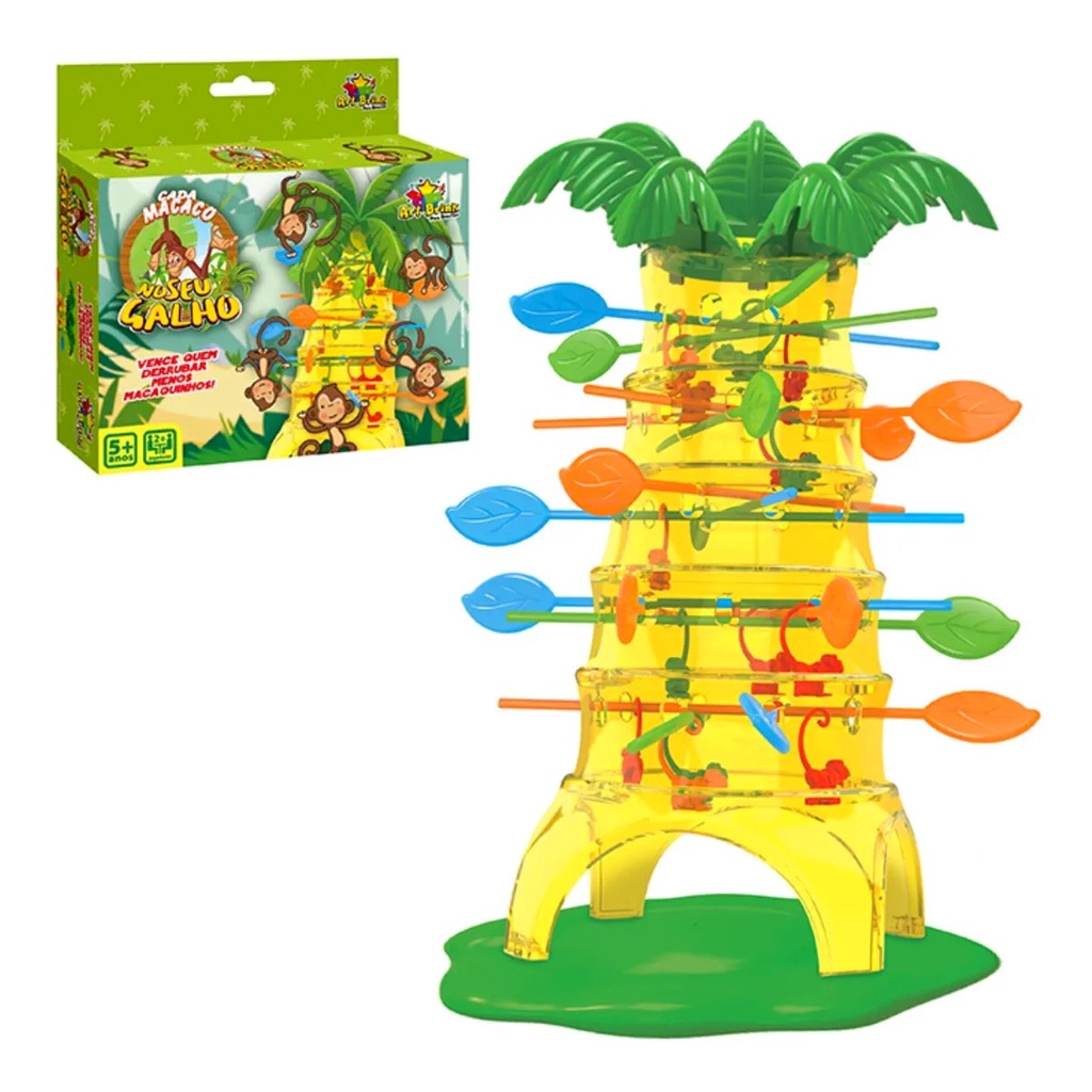 Jogo Infantil Cada macaco no seu galho Game Brinquedo Barato para ...