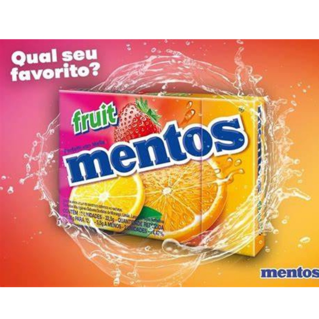 Bala Mentos Diversos Sabores 24,1g Original | Shopee Brasil