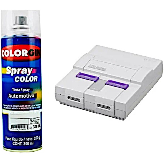 Tinta Spray ColorGin 300ml Console Super Nintendo | Shopee Brasil
