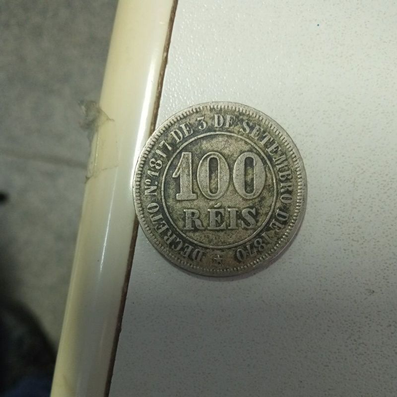 MOEDA DE 100 REIS 1882 IMPERIO DO BRASIL | Shopee Brasil