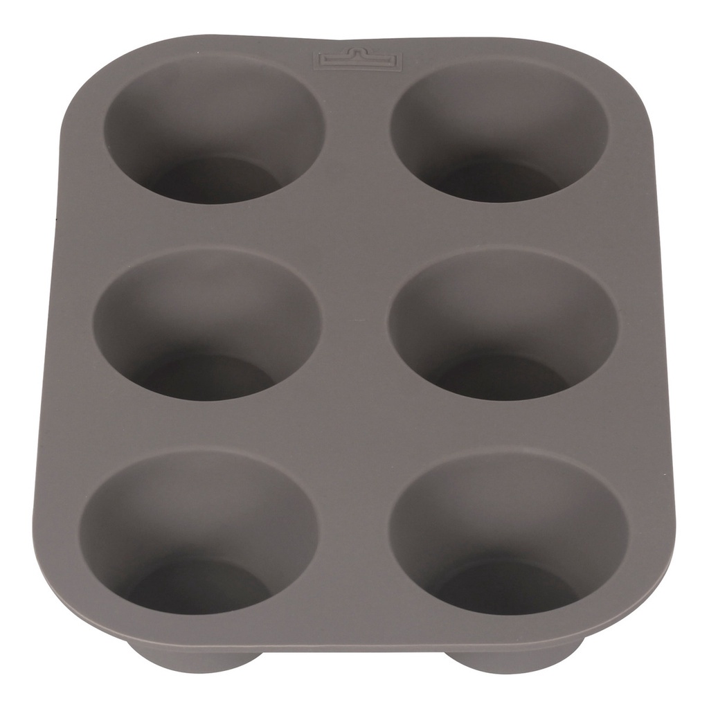 Forma Silicone Cupcake Muffin 6 Cavidades Cinza Resistente | Shopee Brasil