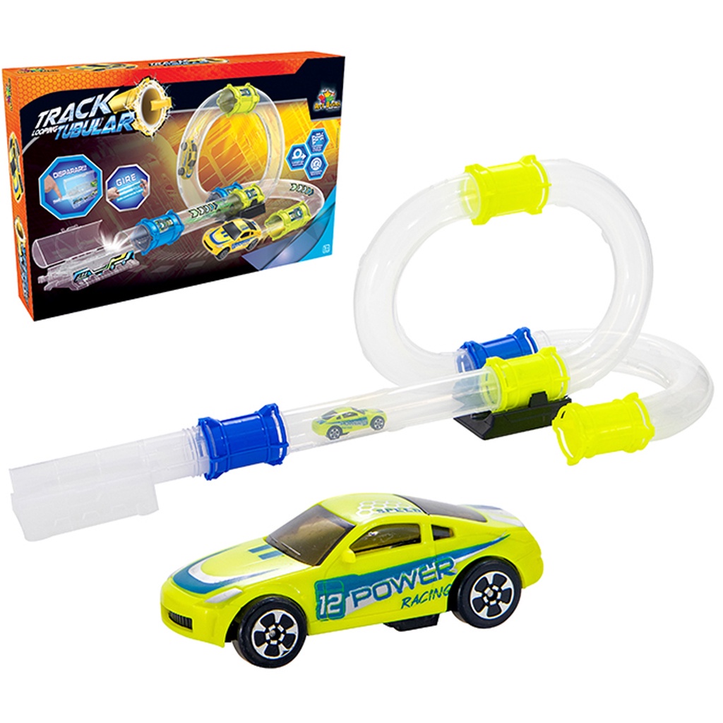 Pista de Carrinhos Tubo 360 Looping Tracking Tubular Super Velocidade ...