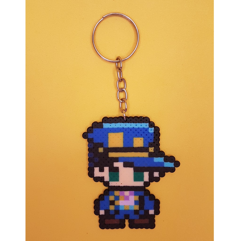 Chaveiro/ Ímã/ Brcohe Jotaro - JoJo's Bizarre Adventure - Pixel Art ...