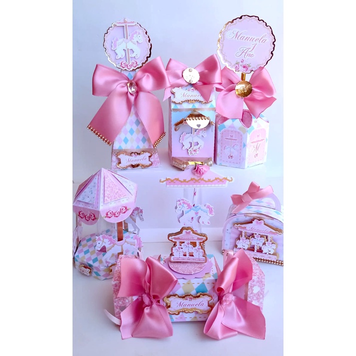 Kit Carrossel Super Luxo, Lembrancinha Super Luxo, Carrossel, Kit Festa ...