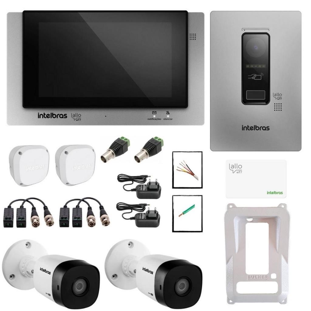 Kit Video Porteiro Wi-Fi Com 2 Cameras Intelbras e Protetor | Shopee Brasil