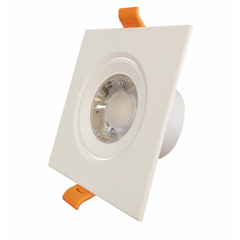 Spot Led 5W Embutir Quadrado PVC Dicroica Direcionável Bivolt ...