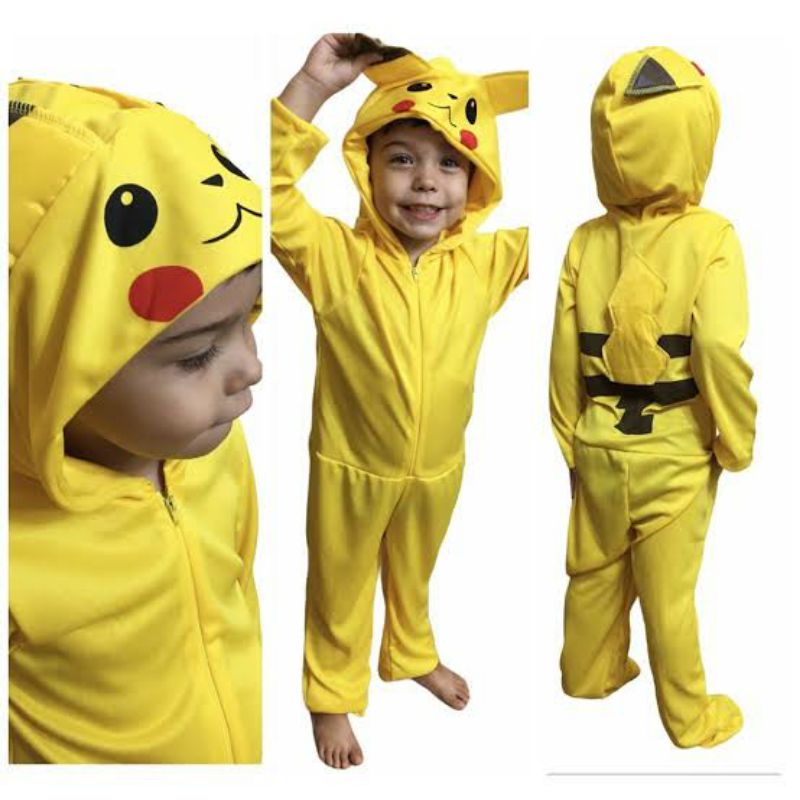 fantasia Pikachu Pp ao Gg Infantil | Shopee Brasil