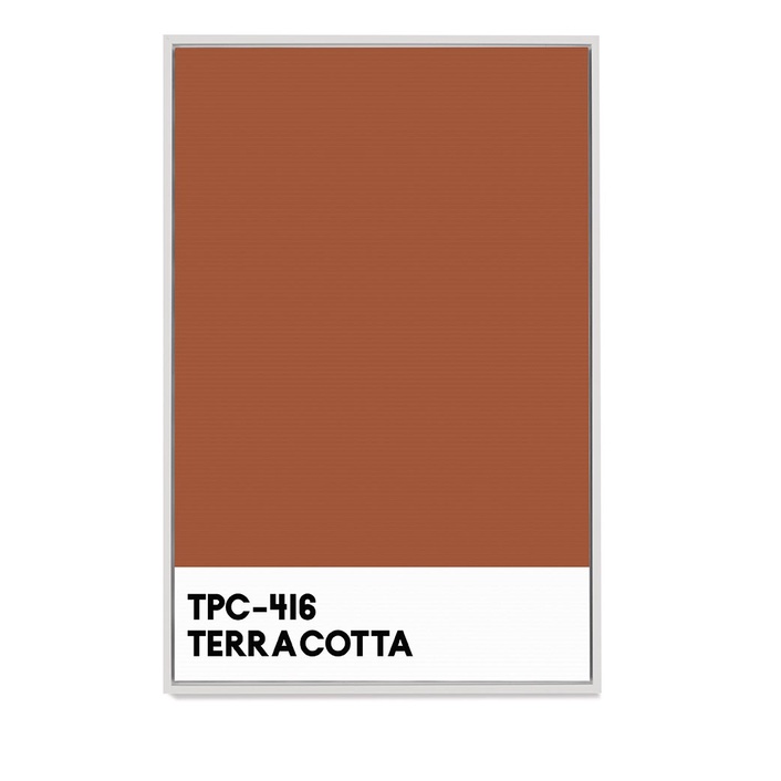 Quadro Canvas Pantone TPC-416 Terracota | Shopee Brasil