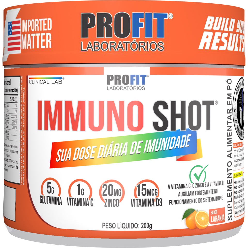 Immuno Shot - Imunidade para o seu corpo - Pote 200g Em Pó - Profit | Shopee Brasil