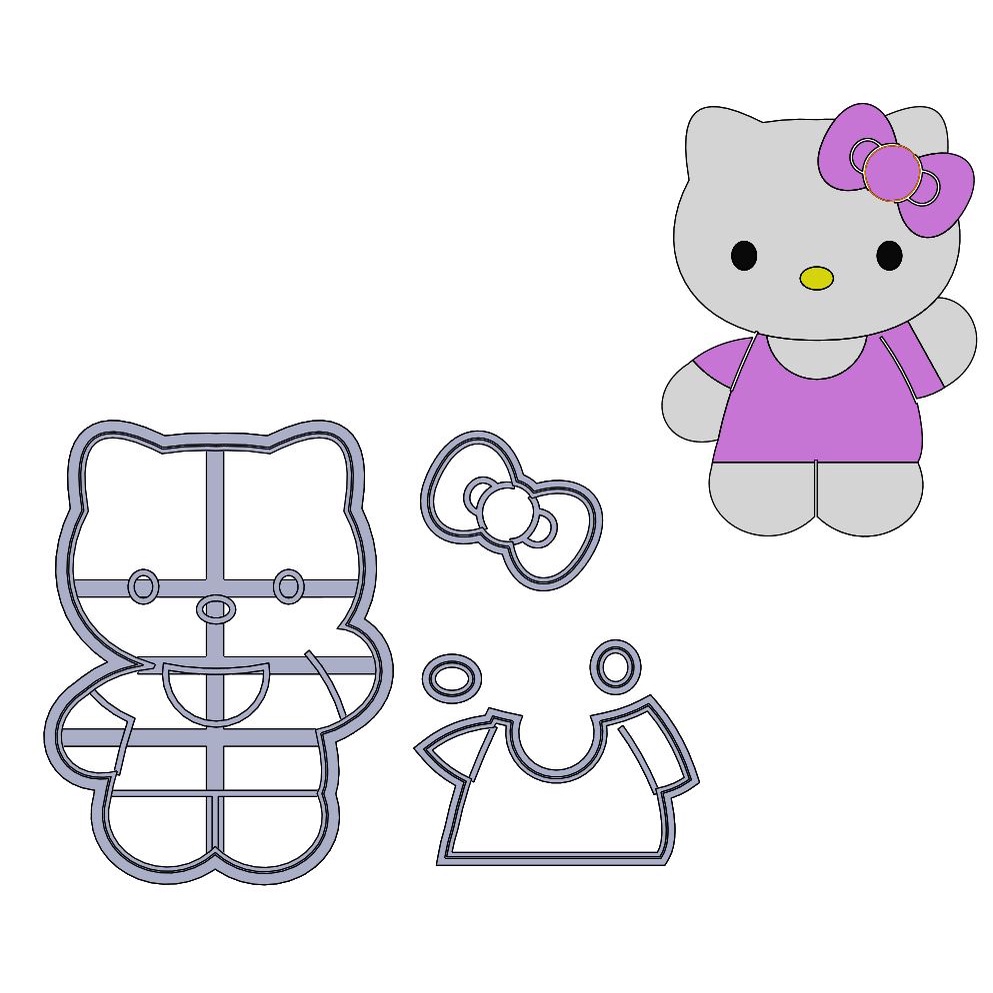 CORTADOR HELLO KITTY CORPO | Shopee Brasil