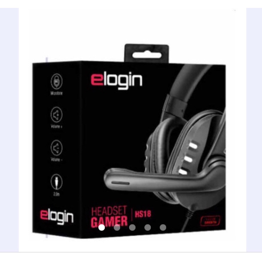 HEADSET GAMER CABO USB ELOGIN HS18 | Shopee Brasil