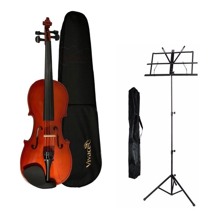 Violino Vivace Mozart Mo44 4/4 + Estante Partitura Completo | Shopee Brasil