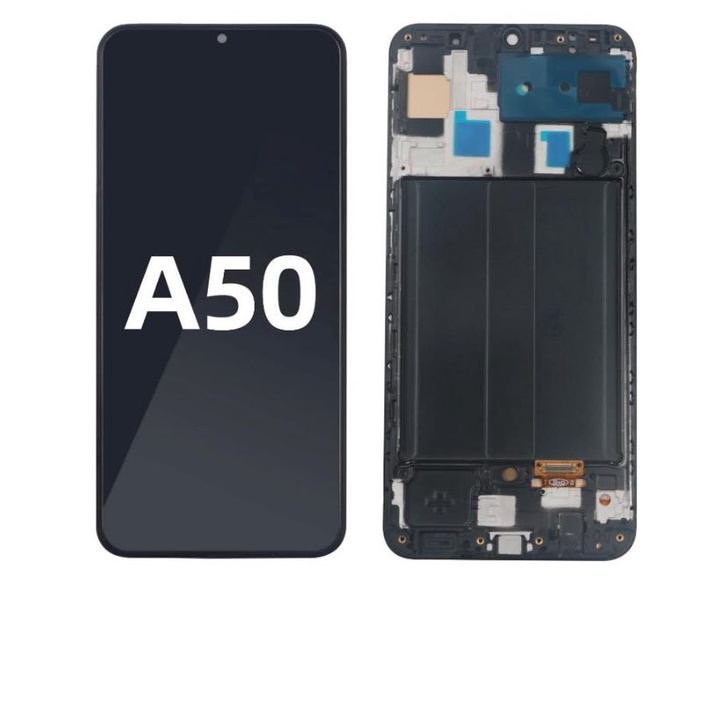 Tela Frontal Touch Display A50 Com Aro Funciona Biometria Original Importada Oled (envio ...