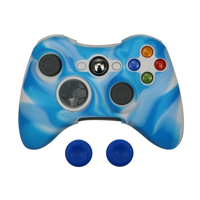 Capa Protetora de Silicone Estilo Camuflada Controle de Xbox 360 ...