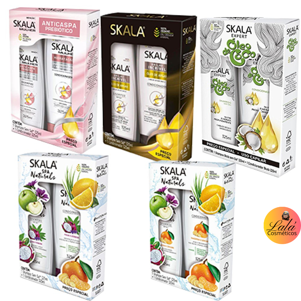 Kit Skala Shampoo 325ml + Condicionador 325ml Diversos Escolha o Seu ...