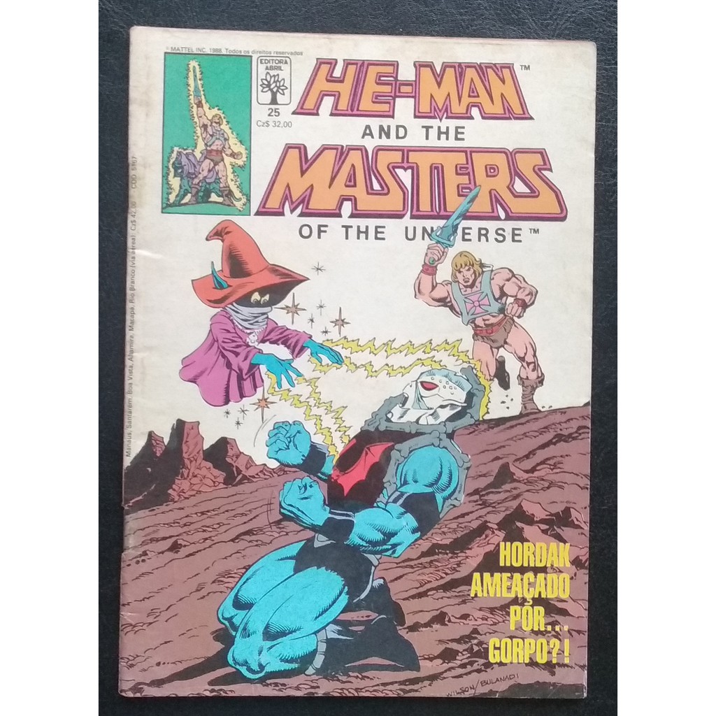 Gibi HQ He-Man 25 - Masters of the Universe - Editora Abril janeiro de ...