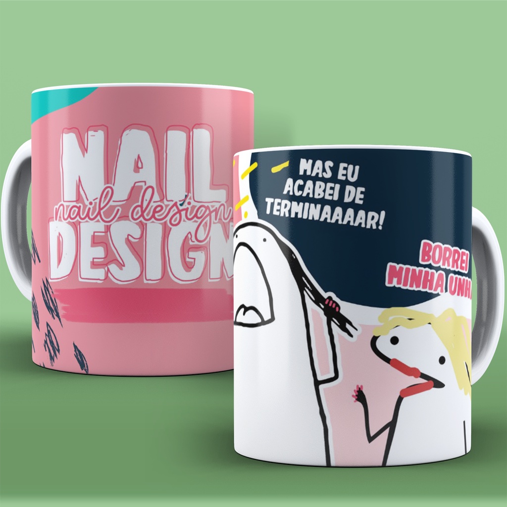 Caneca Profissões Flork - Nail Design | Shopee Brasil