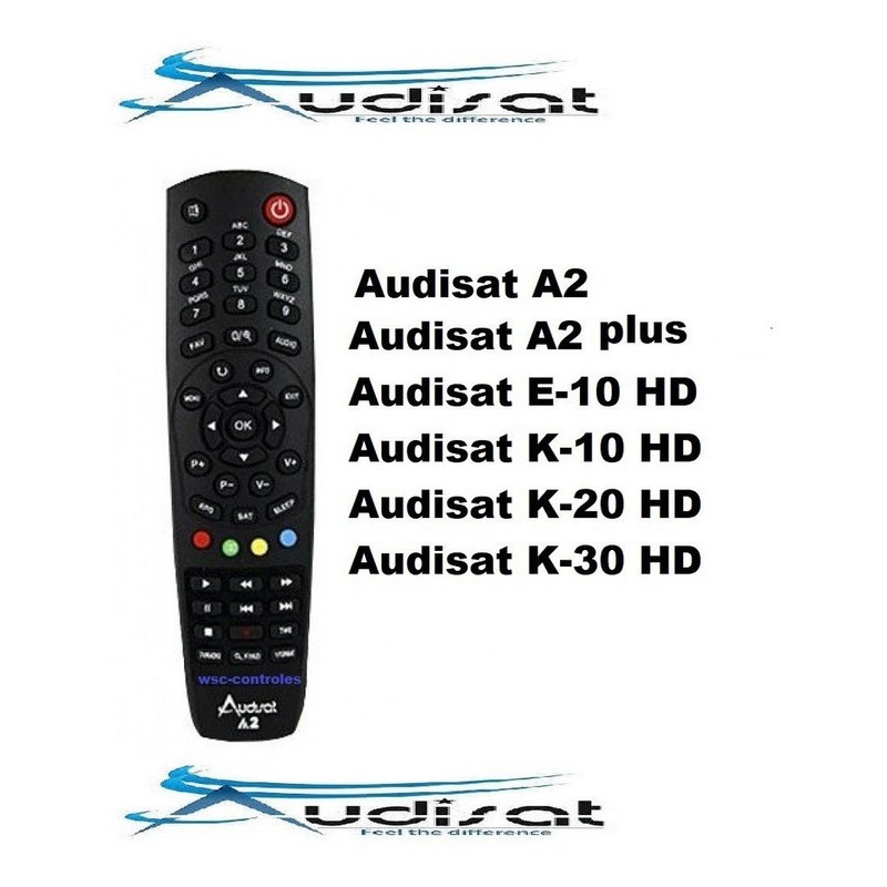 Controle remoto receptor Audisat k10 urus pronta entrega | Shopee Brasil