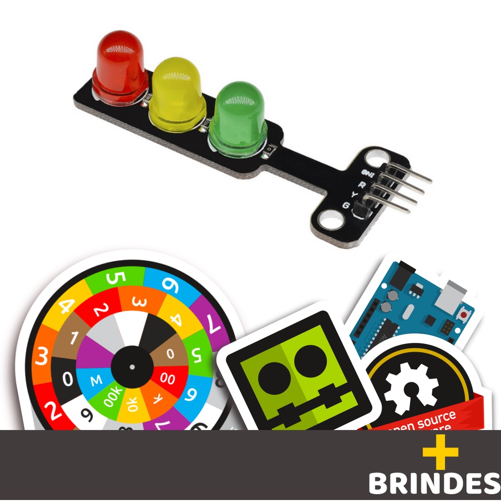 Módulo Semáforo Led 8mm Para Arduino Shopee Brasil 2625