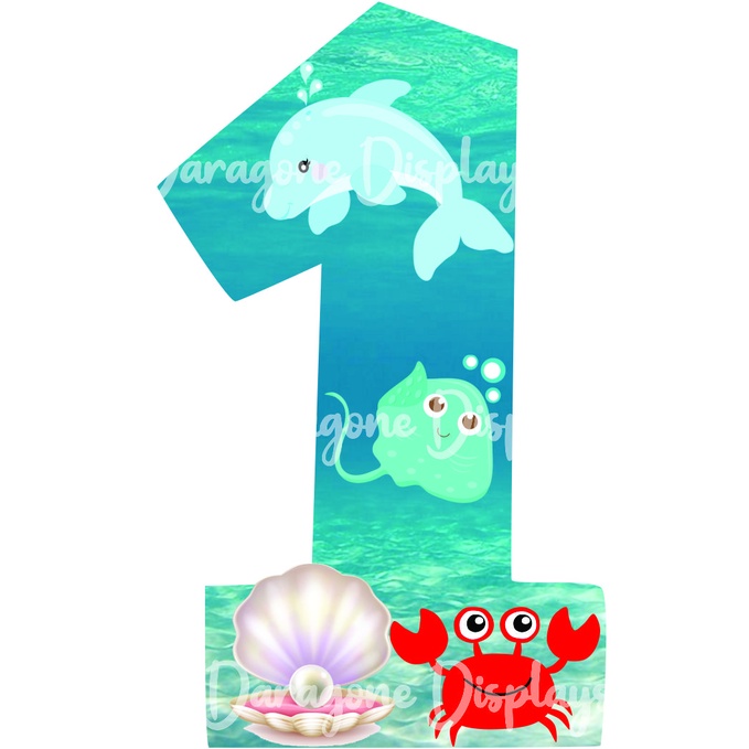 Display Número 1 Fundo do Mar 60cm | Shopee Brasil