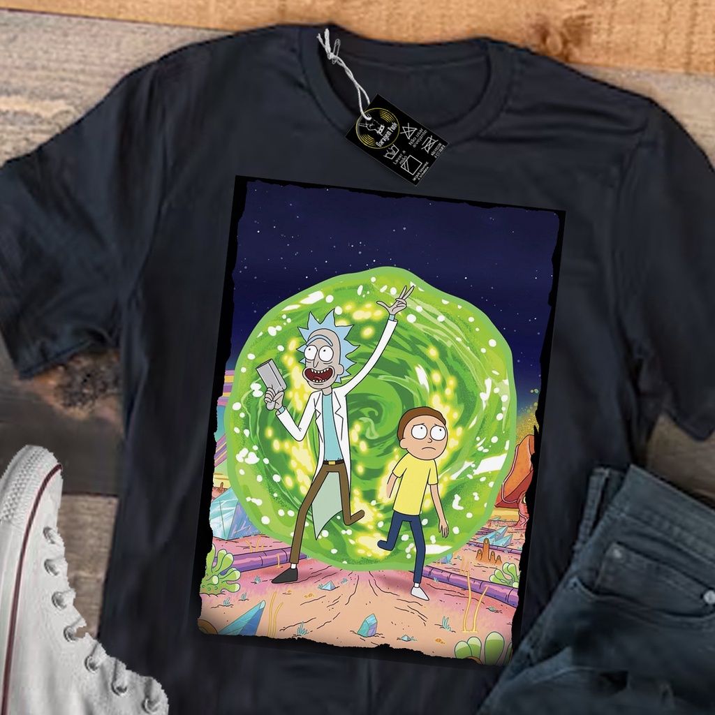 Camiseta geek Rick and Morty unissex | Shopee Brasil