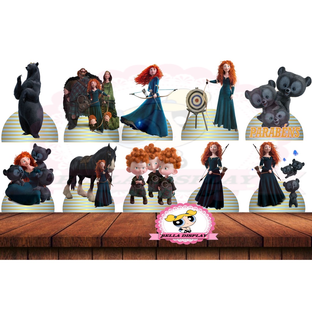 Princesa Merida display kit 10 peças | Shopee Brasil
