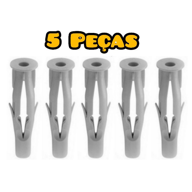Bucha Nylon 8mm P/ Tijolo Furado e Madeira | Shopee Brasil