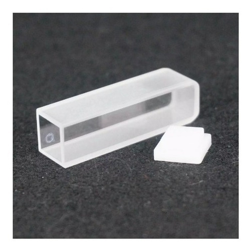 Cubeta De Quartzo C/ Tampa, Caminho Ótico 10mm Vol 3,5 Ml para espectrofotômetro uv vis | Shopee ...