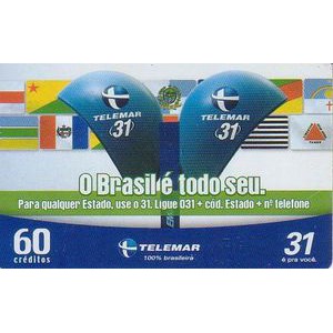 O Brasil é Todo Seu Telemar 40 Unidades | Shopee Brasil