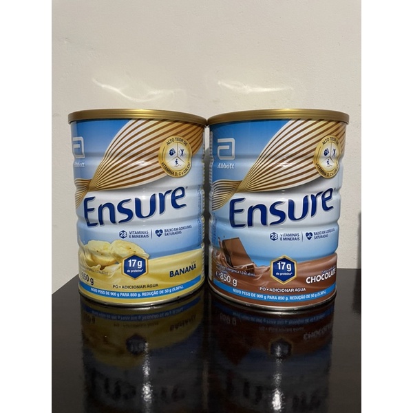 Ensure Suplemento Alimentar 850g (kit com 2 unidades) 1 Banana / 1 ...