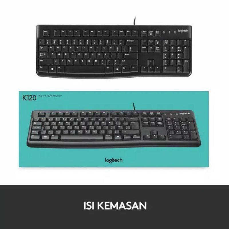 Teclado Logitech K120 Original / Enviar Mensagem Direta | Shopee Brasil