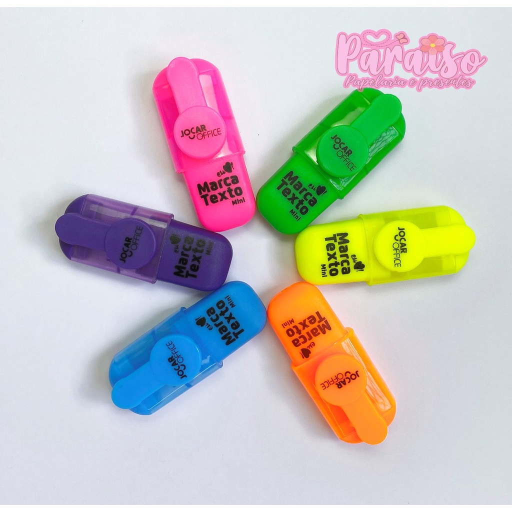 Mini Marca-texto - Jocar Office | Shopee Brasil