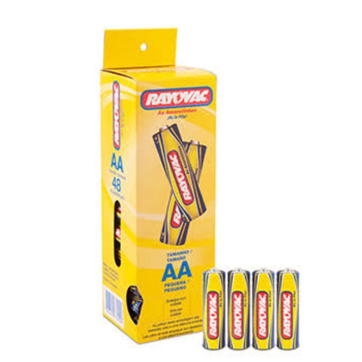 Pilha Rayovac AA Caixa Com 48 Unidades | Shopee Brasil