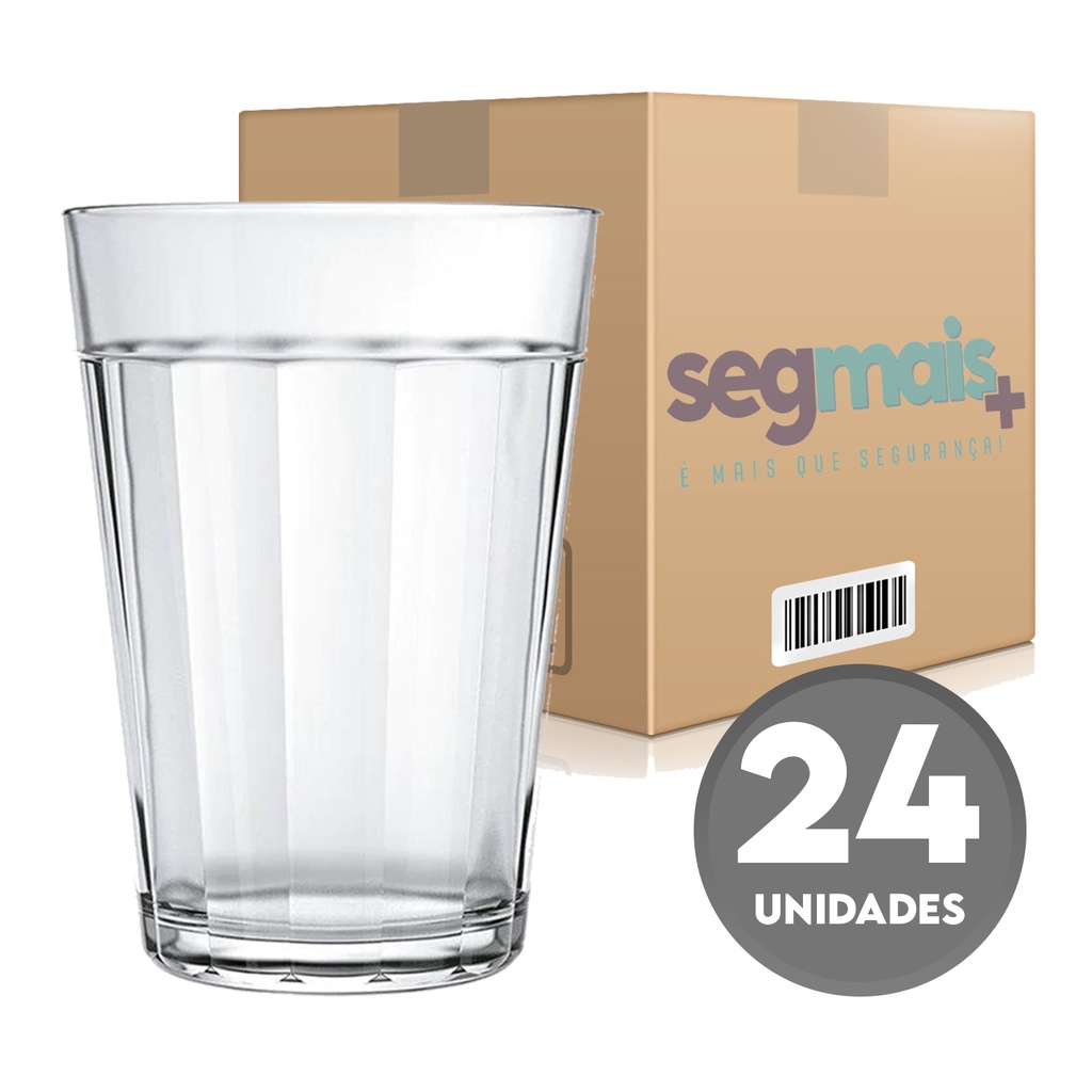 Kit 24 Copos Americano De Vidro 190ml Multiuso Nadir Figueiredo | Shopee Brasil