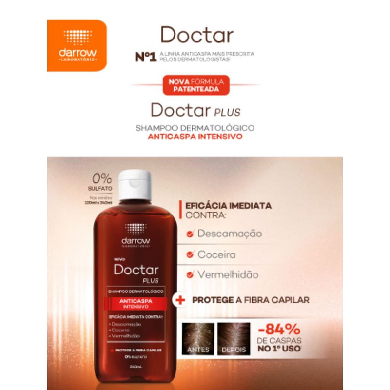 Doctar Plus Darrow Shampoo Anticaspa Intensivo 240ml OU 120ml -01 ...
