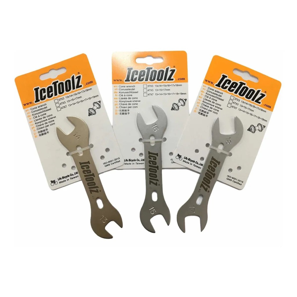 Kit Chave 13/14 - 15/16 - 17/18mm Cone Eixo Roda Ice Toolz para Bicicleta | Shopee Brasil
