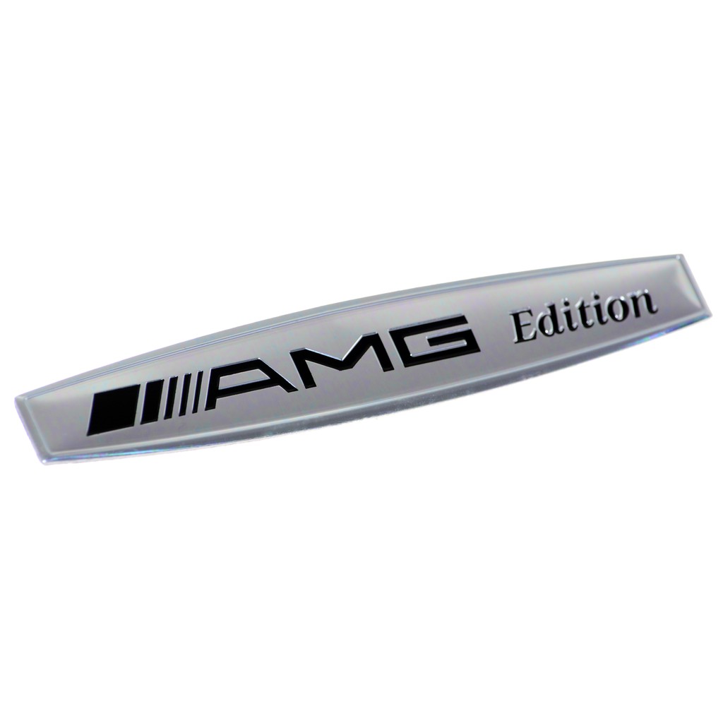 ADESIVO BADGE EMBLEMA EM METAL INOX ESCOVADO MERCEDES AMG EDITION ...