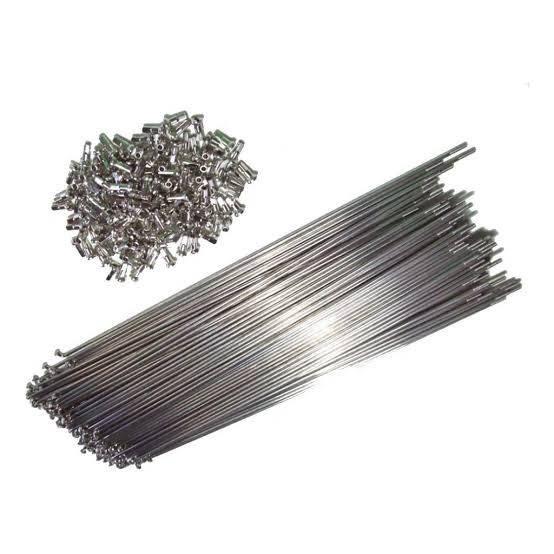 KIT 72 Raios Bike Aro 29/700 Inox Natural 290x 2.0mm | Shopee Brasil