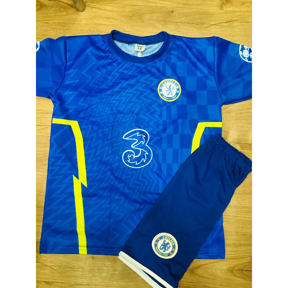 Camisa camiseta de time conjunto infantil do Chelsea | Shopee Brasil