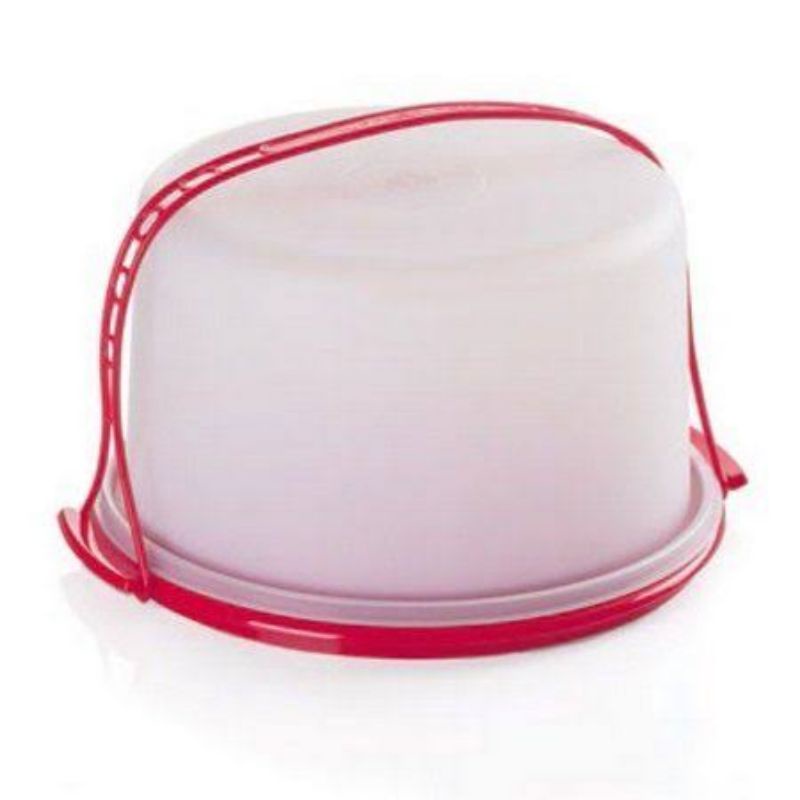Tupperware Mini Cake Branco com base Rosa Pink | Shopee Brasil