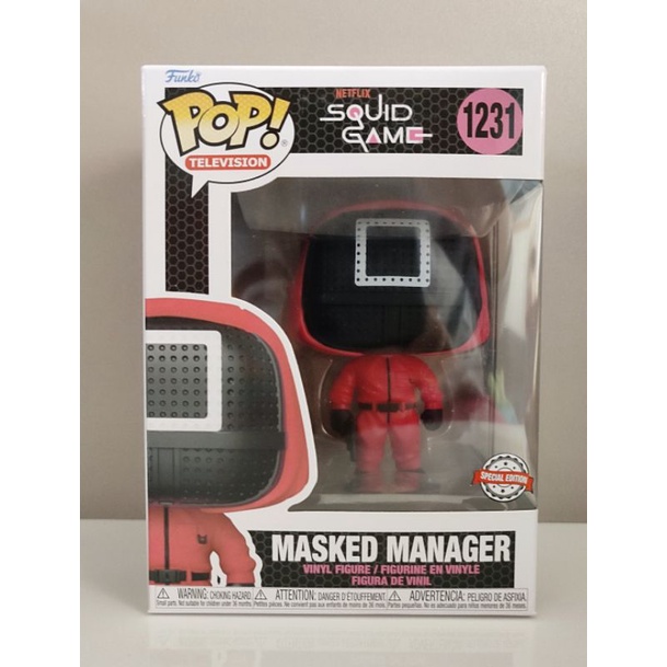 Funko Pop Squid Game Round 6 Masked Manager 1231 | Shopee Brasil