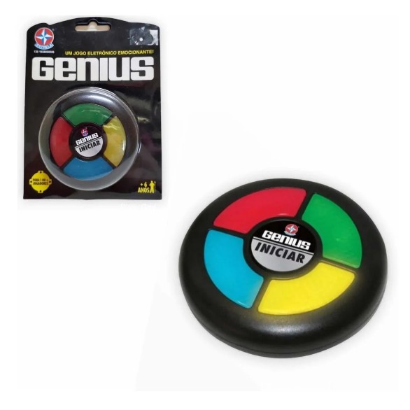 Jogo Mini Genius Brinquedo Clássico E Educativo Estrela dia das ...