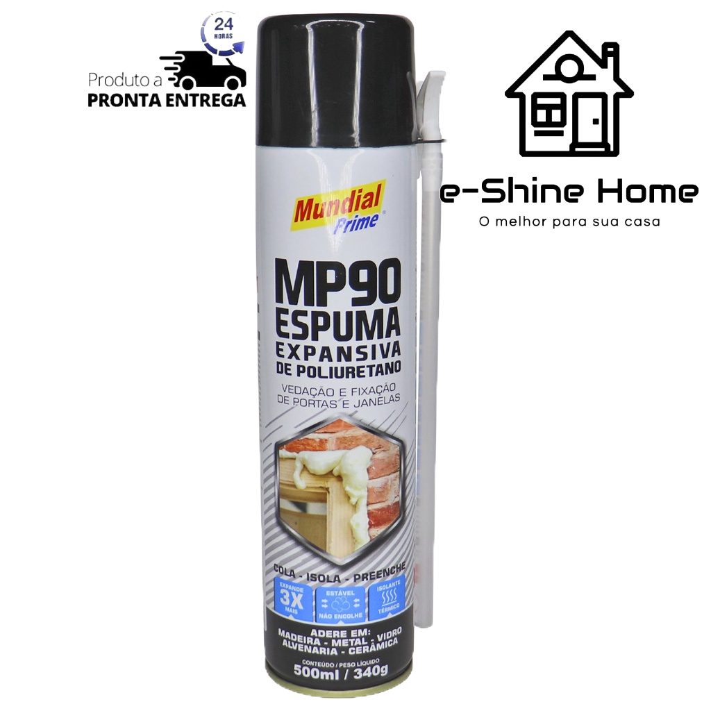 Espuma de Poliuretano 500ml./340g. Mundial Prime | Shopee Brasil