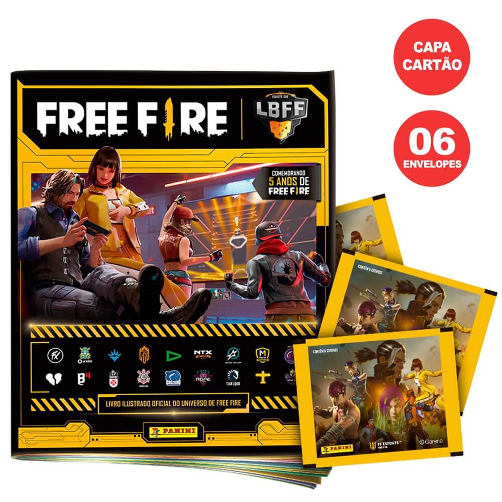 Kit Free Fire - Álbum Capa Cartão + 30 Cromos | Shopee Brasil
