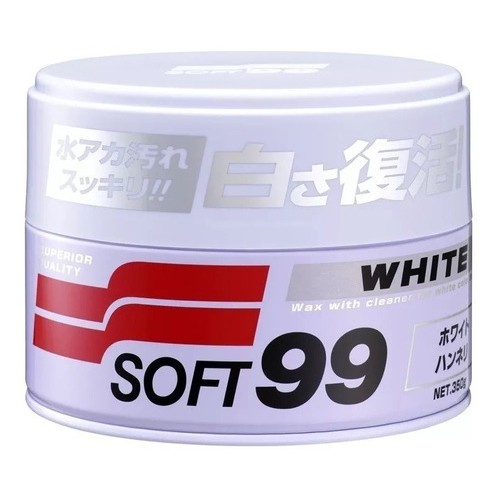 CERA DE CARNAUBA PREMIUM WHITE carros brancos e claros SOFT99 soft 99 350g | Shopee Brasil