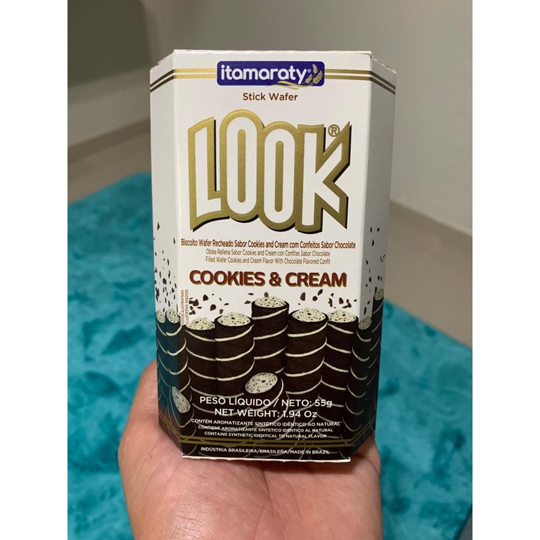 LOOK STICK WAFER COOKIES & CREAM 55G | Shopee Brasil