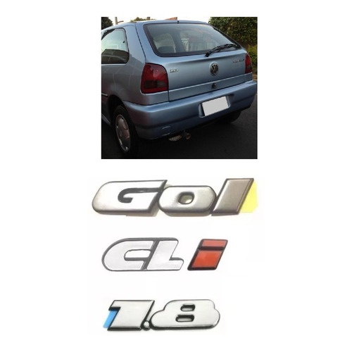 Kit Emblemas Gol 1.8 Cli VW Gol Bola G2 | Shopee Brasil