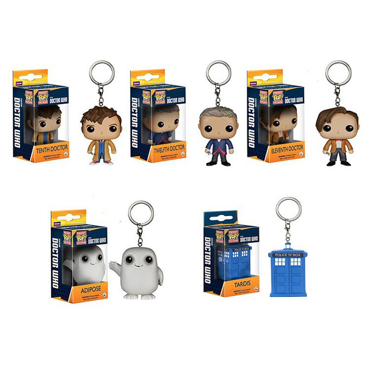 Funko Pop ! 《 DOCTOR WHO 》 Tardis Adipose Keychain Boneca Chaveiro De ...