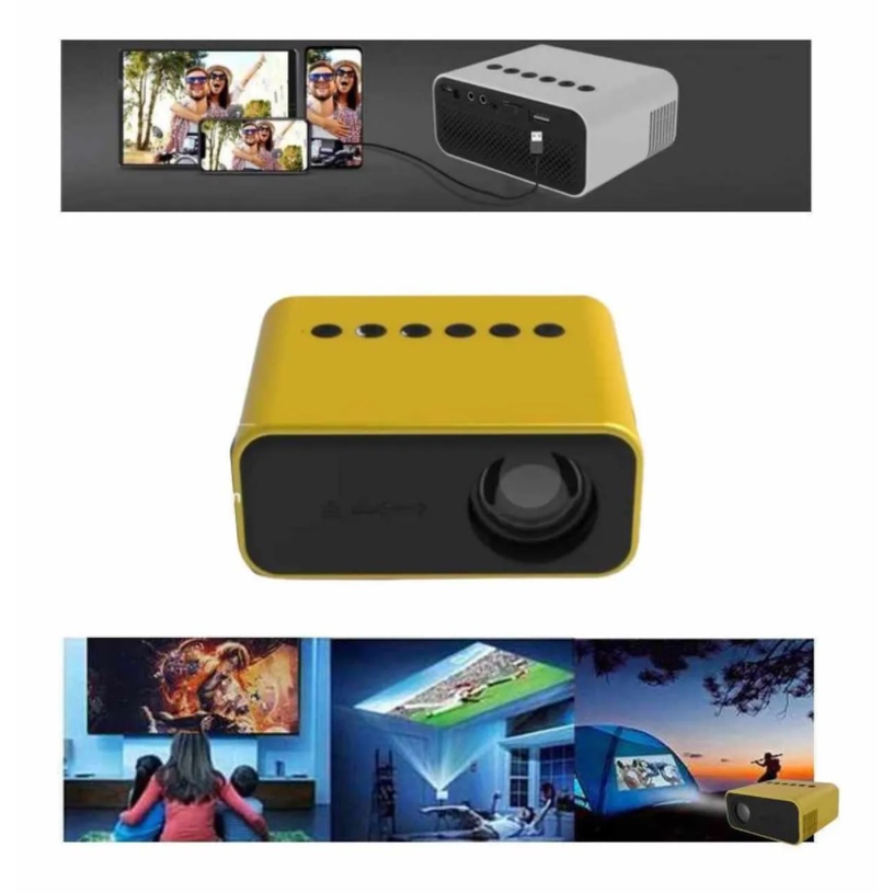 Mini Projetor Portátil Entrada Pendrive Micro Sd Usb Espelha | Shopee Brasil