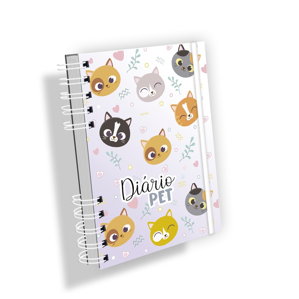 Caderno Diário Pet - My cat - Capa Dura - Para registrar cada detalhe e ...